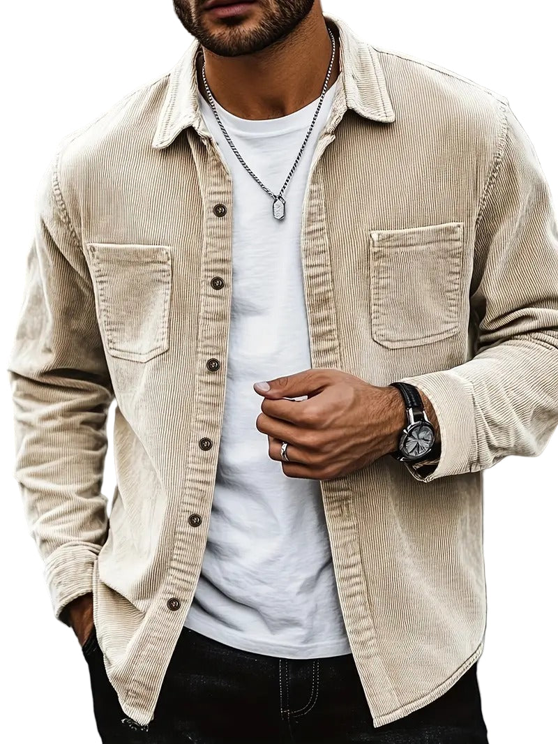 Men’s Calder Corduroy Overshirt – Victoria Muse