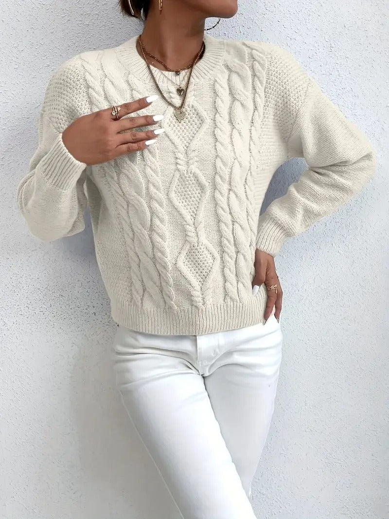 Women’s Aurelia Cable-Knit Sweater – Victoria Muse